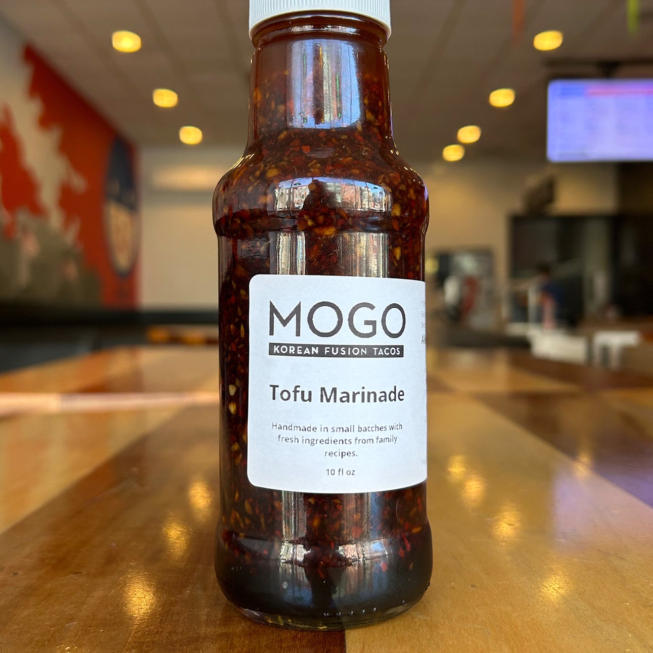 Tofu Marinade Bottle | MOGO Korean Fusion Tacos